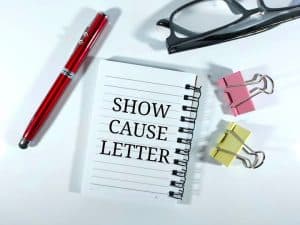You’ve Received A Show Cause Letter. Now What? | TLB Law & Co